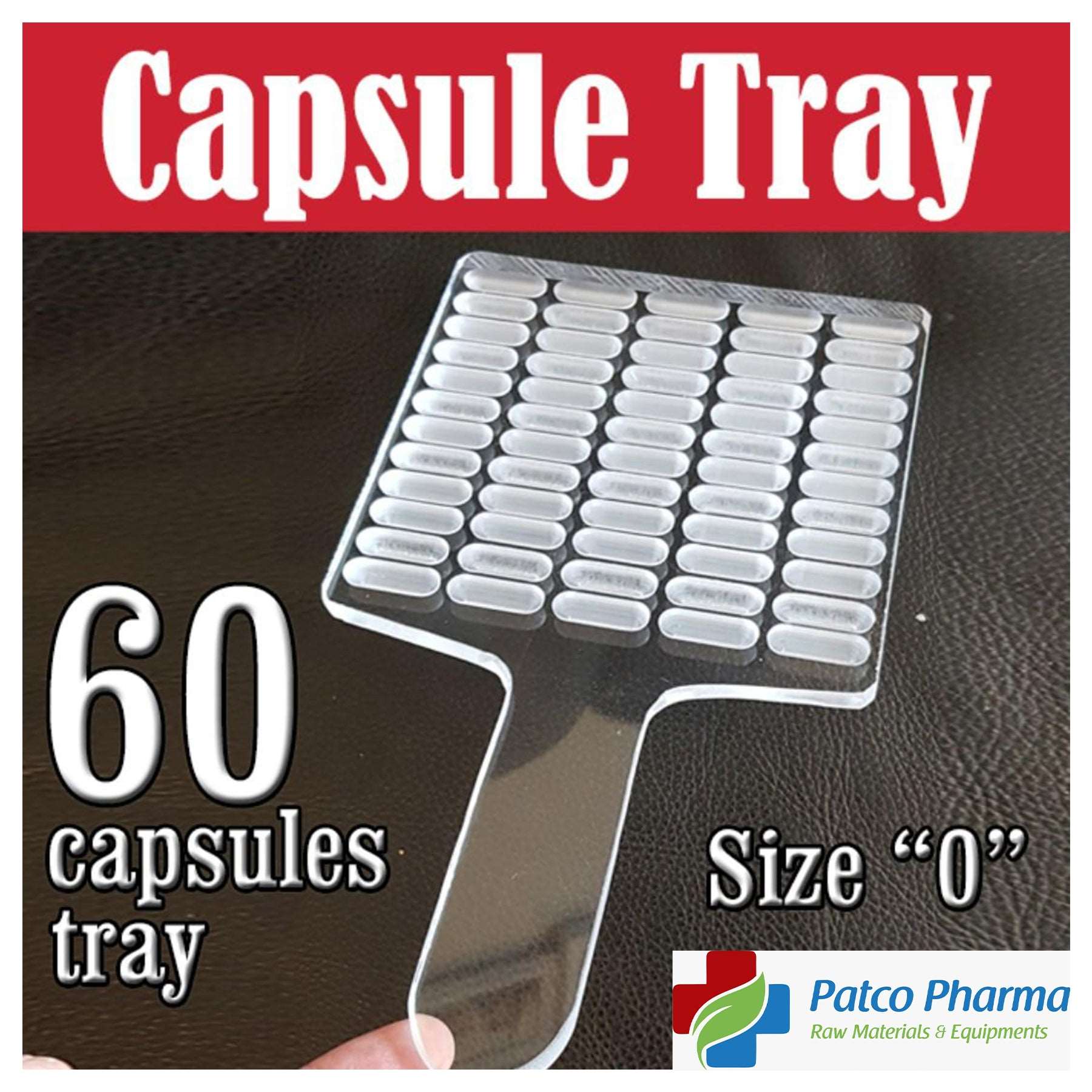 60-Holes Size 0 Manual Capsule Count Tray | Effortlessly Count Your ...