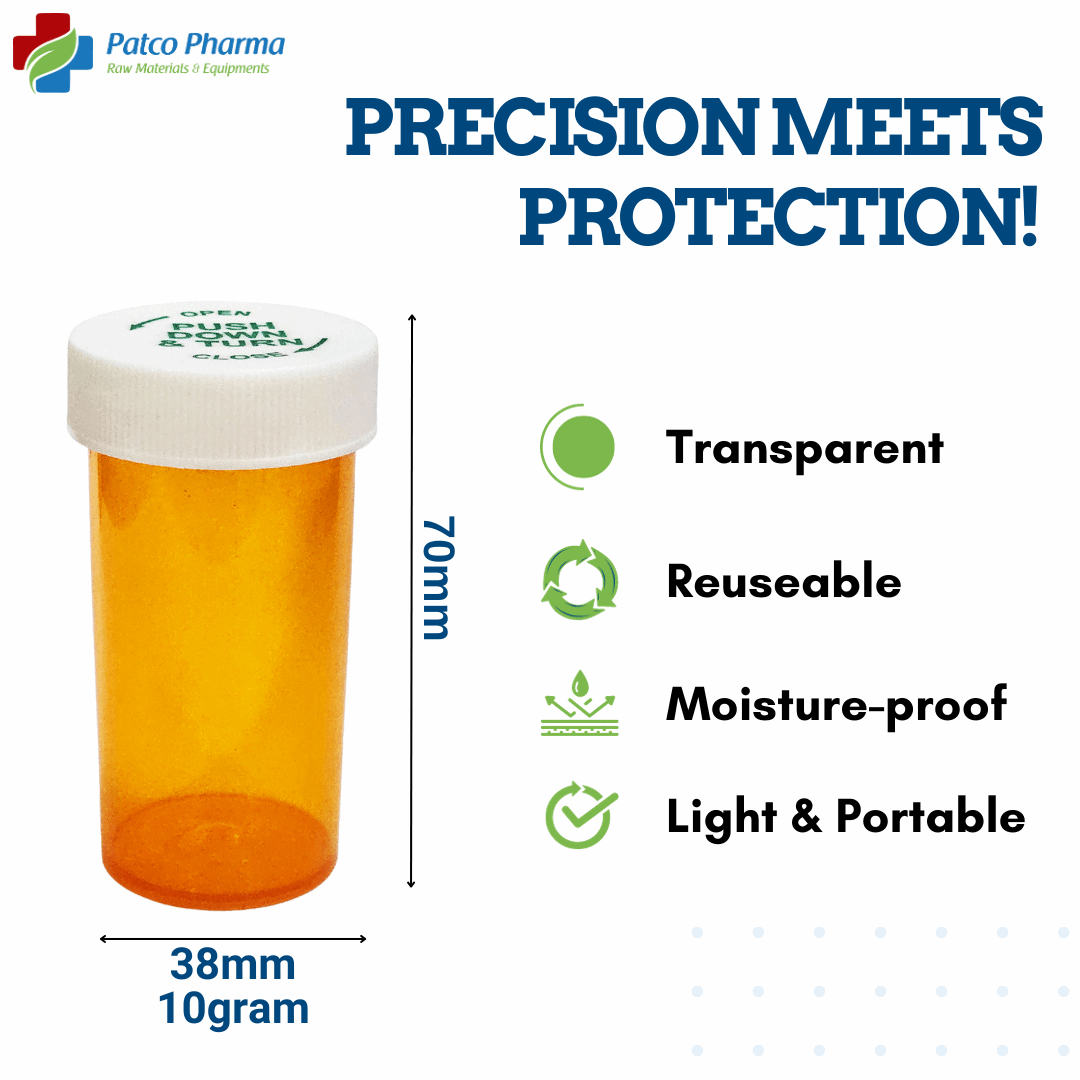 Premium 13 Dram Medication Vials: Secure Storage Solutions | Patco ...