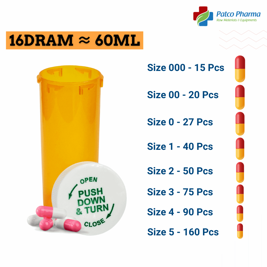 Patco Pharma: Reliable 16DR (60ml) Vials for Medication Storage – Patco ...