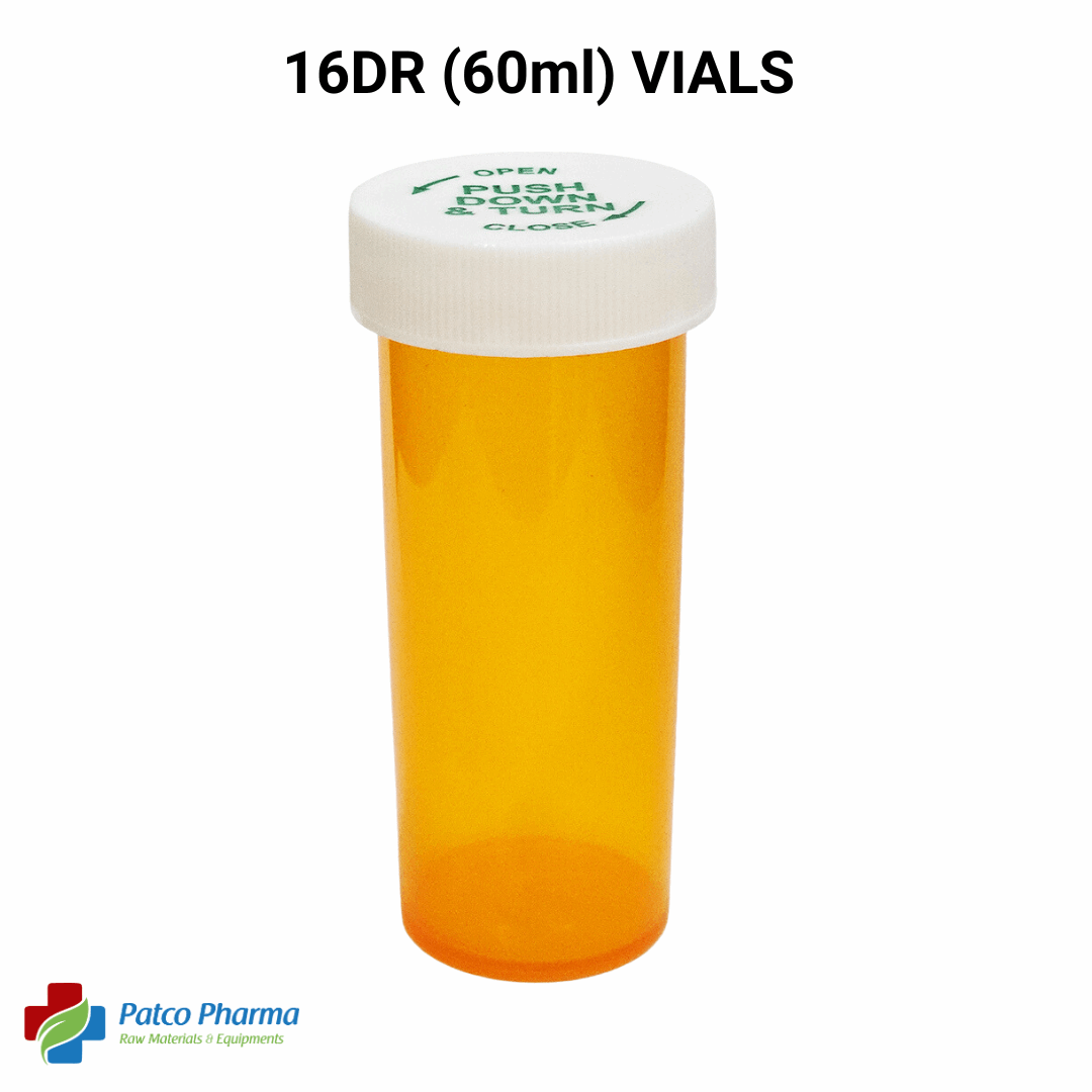 Patco Pharma: Reliable 16DR (60ml) Vials for Medication Storage – Patco ...