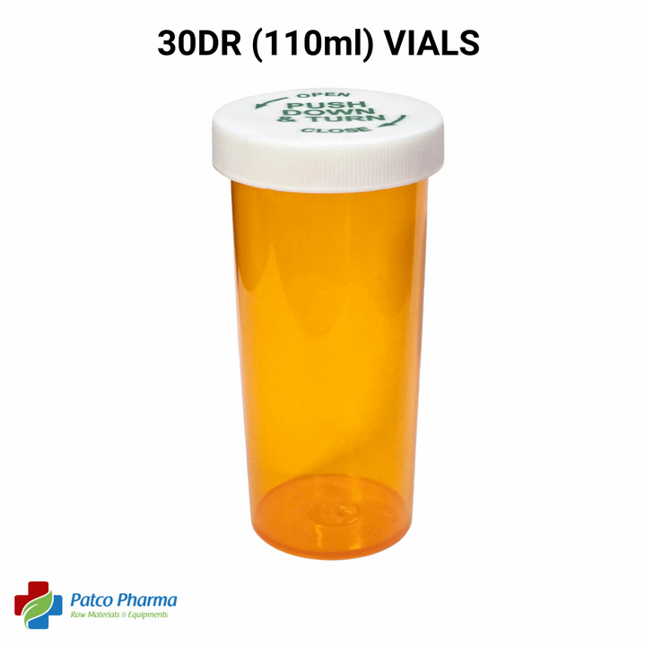 Patco Pharma 30DR (110ml) Medication Vials: Trusted Storage Solutions ...