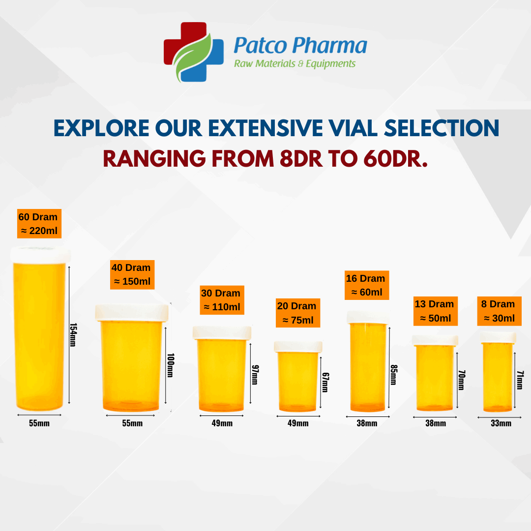 High-Quality 60 Dram Vials for Medication Storage | Patco Pharma ...