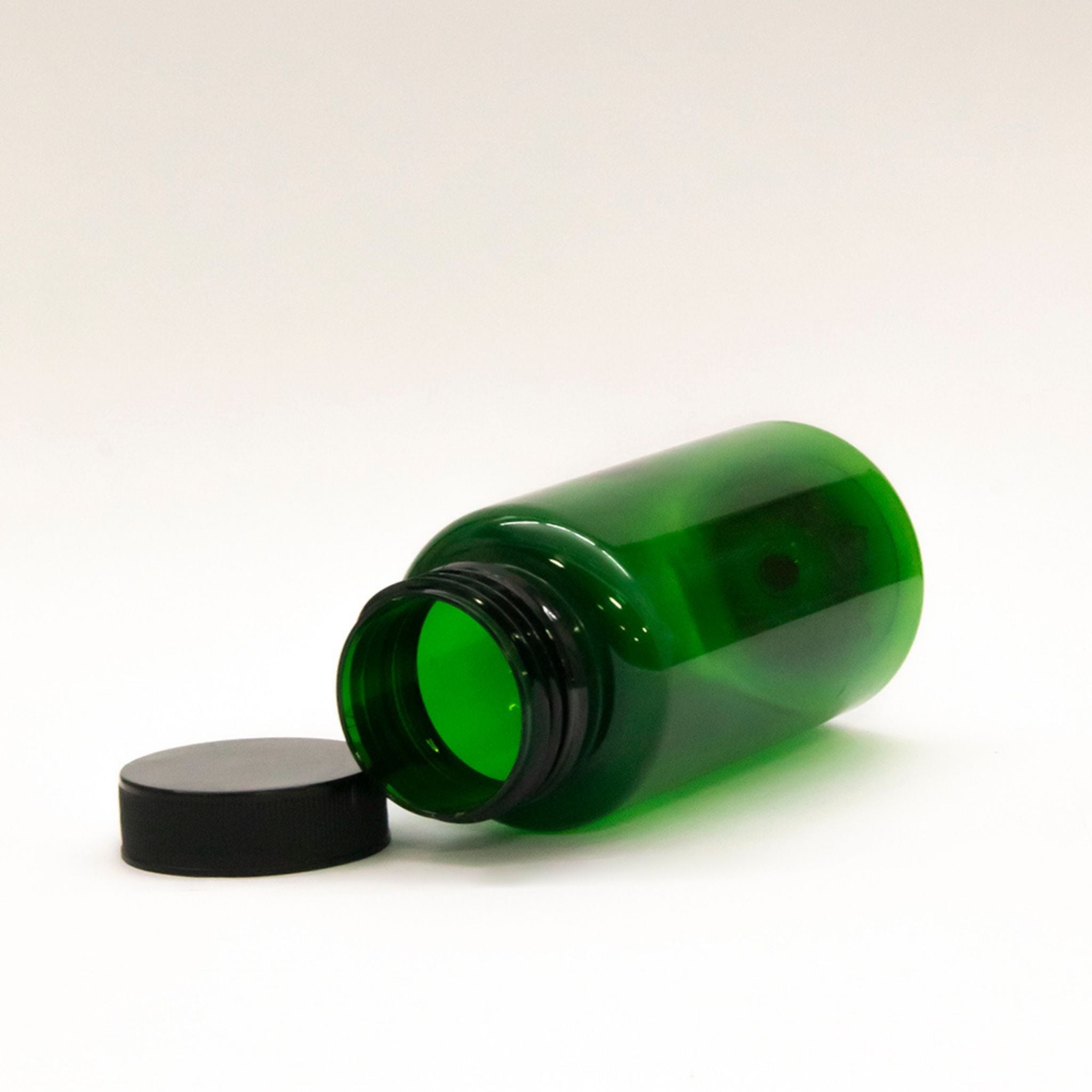 100ml PET Green Bottle: Secure Medicine Storage for Capsules and Powder ...